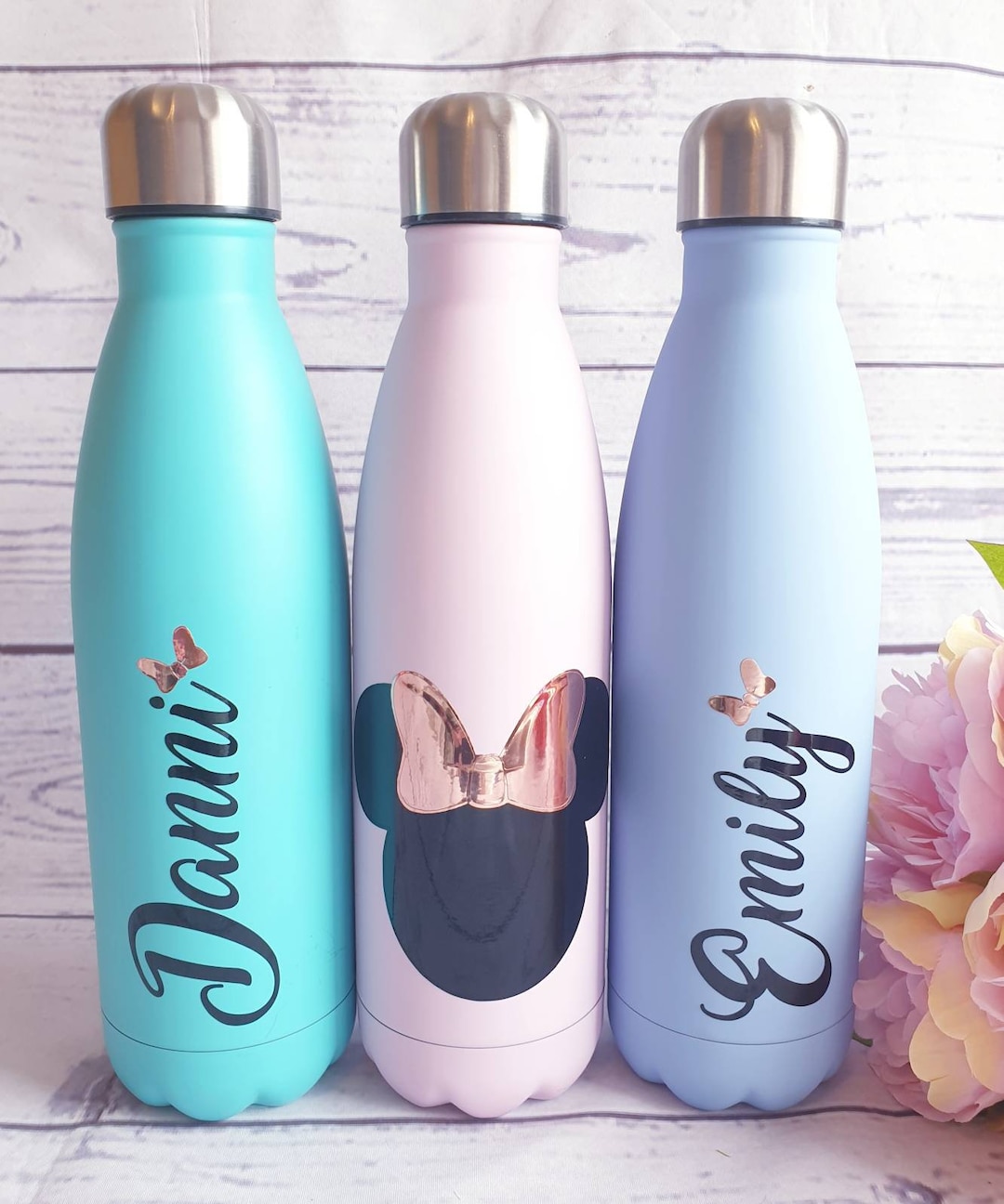 Personalised Disney Style Hot & Cold Water Flask Bottle 500ml Any Name ...