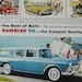 Large Car Ad 1959 AMC Rambler Cross Country Station Wagon (american ...