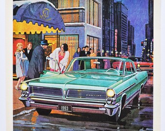 Large Car Ad 1963 Oldsmobile GM General Motors Company - Etsy