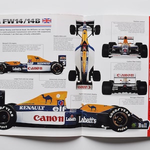 Spec Sheet Williams FW14/14B (1991-1992) (car Photo Stat Info Specs ...