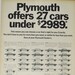 Large Car Ad Plymouth (motor Company Chrysler Old Classic Photo ...