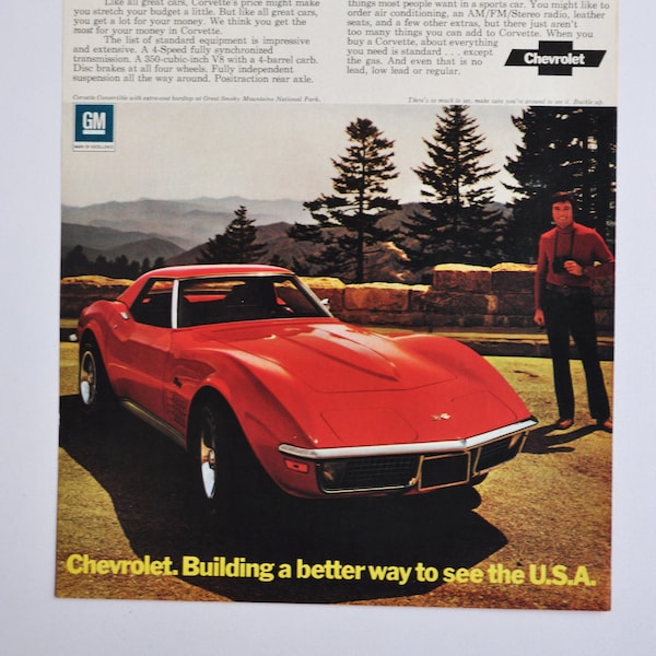 Chevrolet Car Ads - Etsy