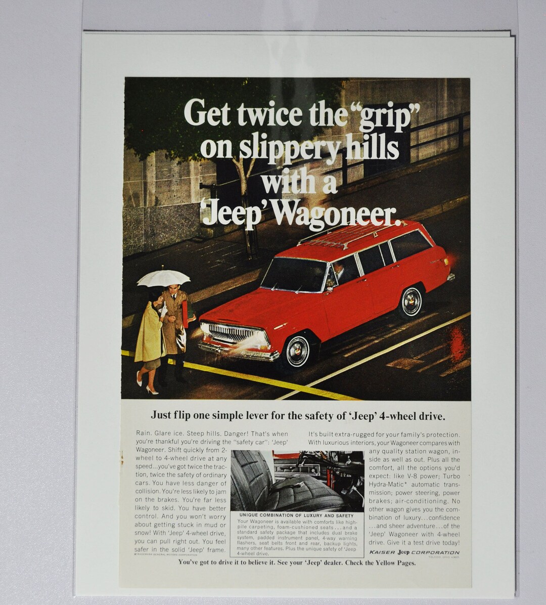 Car Ad Jeep Wagoneer (classic Old Photo Advertisement Brochure Retro ...