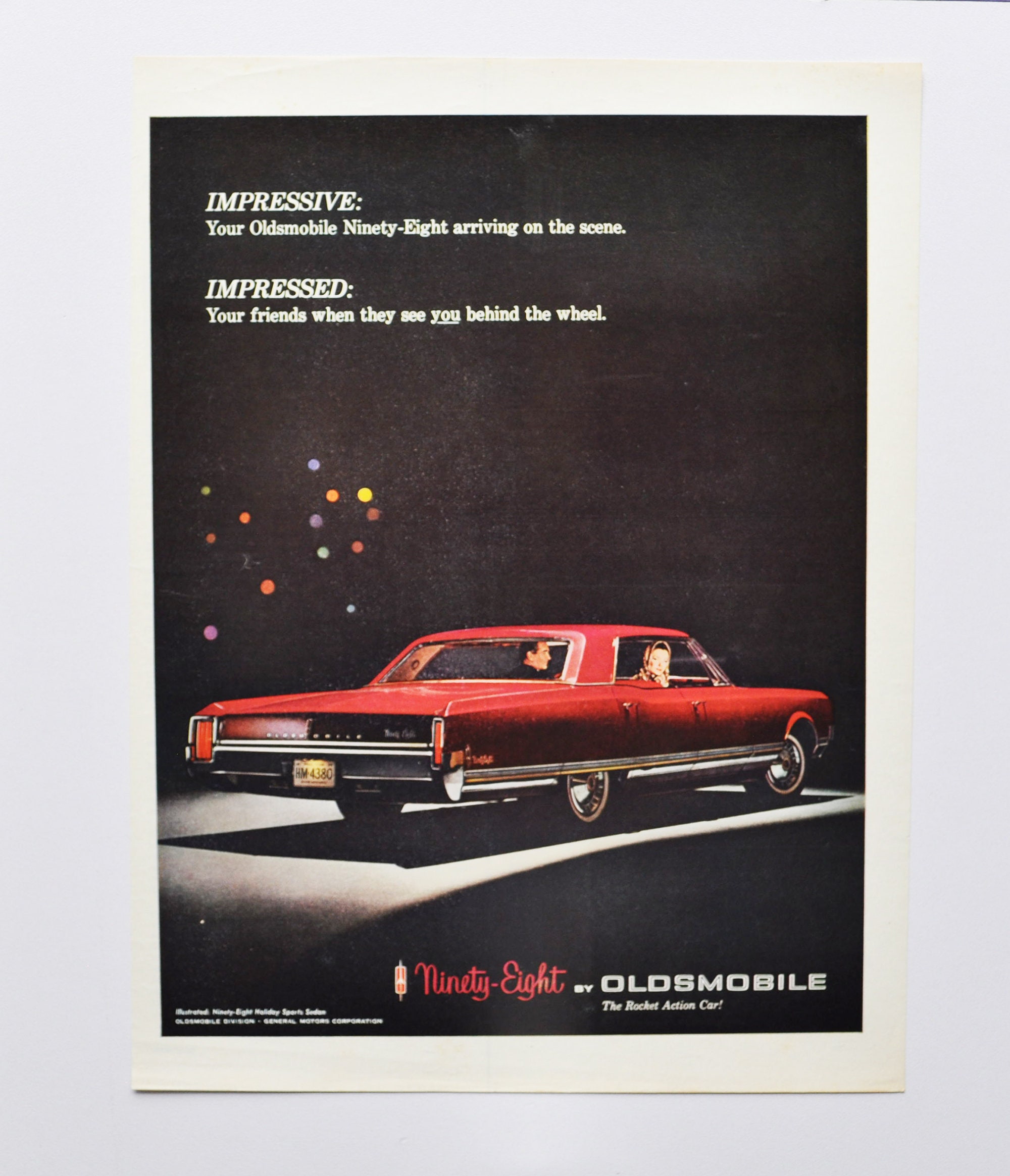 Car Ad 1965 Oldsmobile 98 general motors company classic old | Etsy