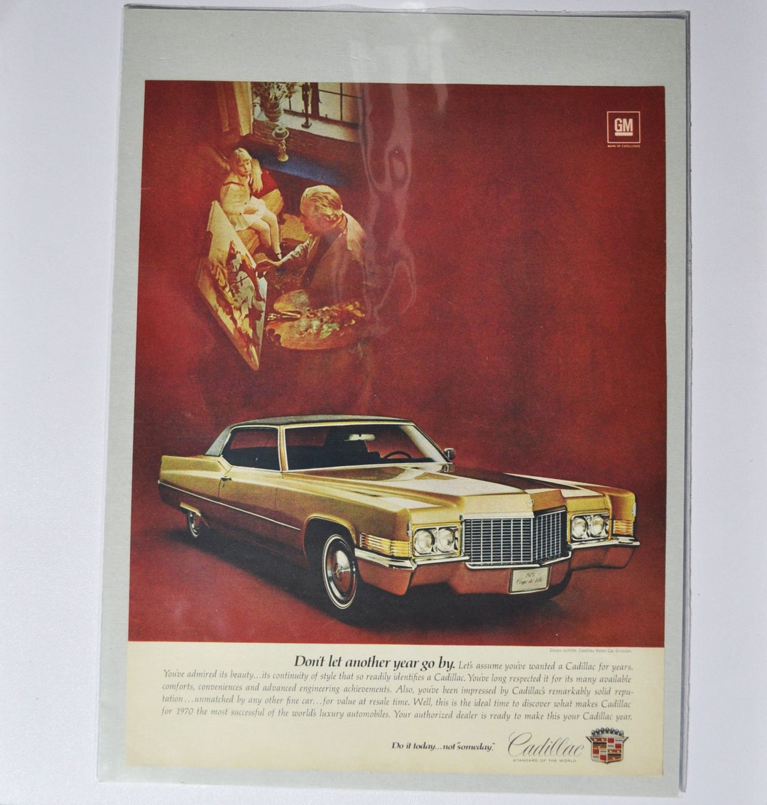 Large Car Ad 1970 Cadillac Coupe De Ville Deville (motor Company ...