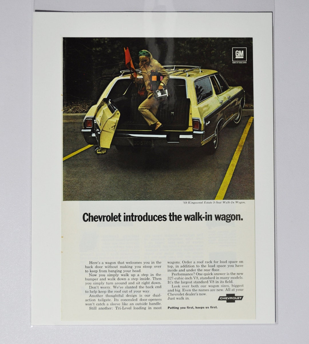 Car Ad 1969 Chevrolet Kingswood Estate Walk-in Wagon (general Motors ...