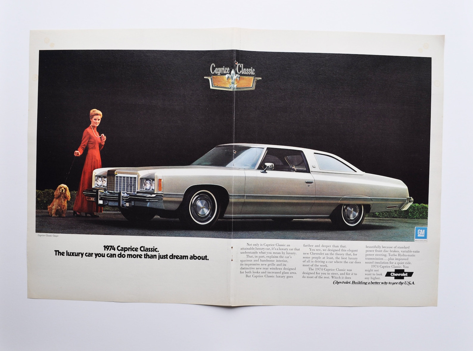 2-page Car Ad 1974 Chevrolet Caprice gm General Motor Company - Etsy
