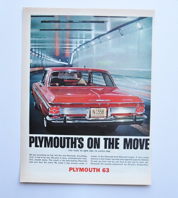 Advertisements Plymouth Ad Road Test Ad Used Car Lot Ad Vintage Car Ad ...