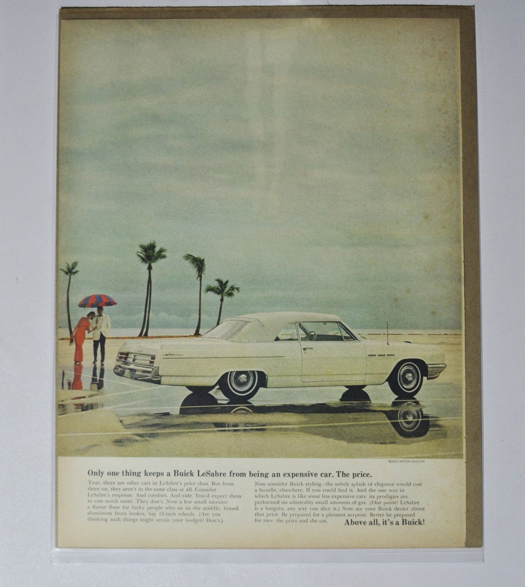 Large Car Ad 1960s? Buick Lesabre (general Motors Company GM Old ...