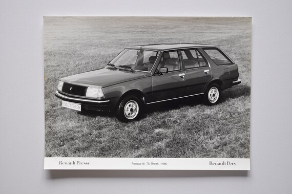 Large Photo 1980 Renault 18 TS Break car Press Photograph | Etsy