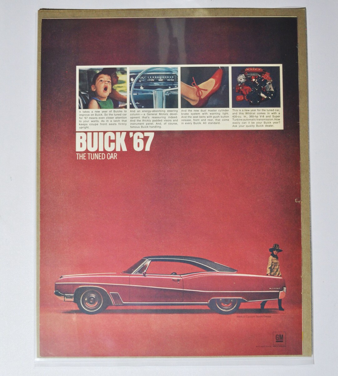 Large Car Ad 1967 Buick Wildcat Custom Sport Coupe (general Motors ...