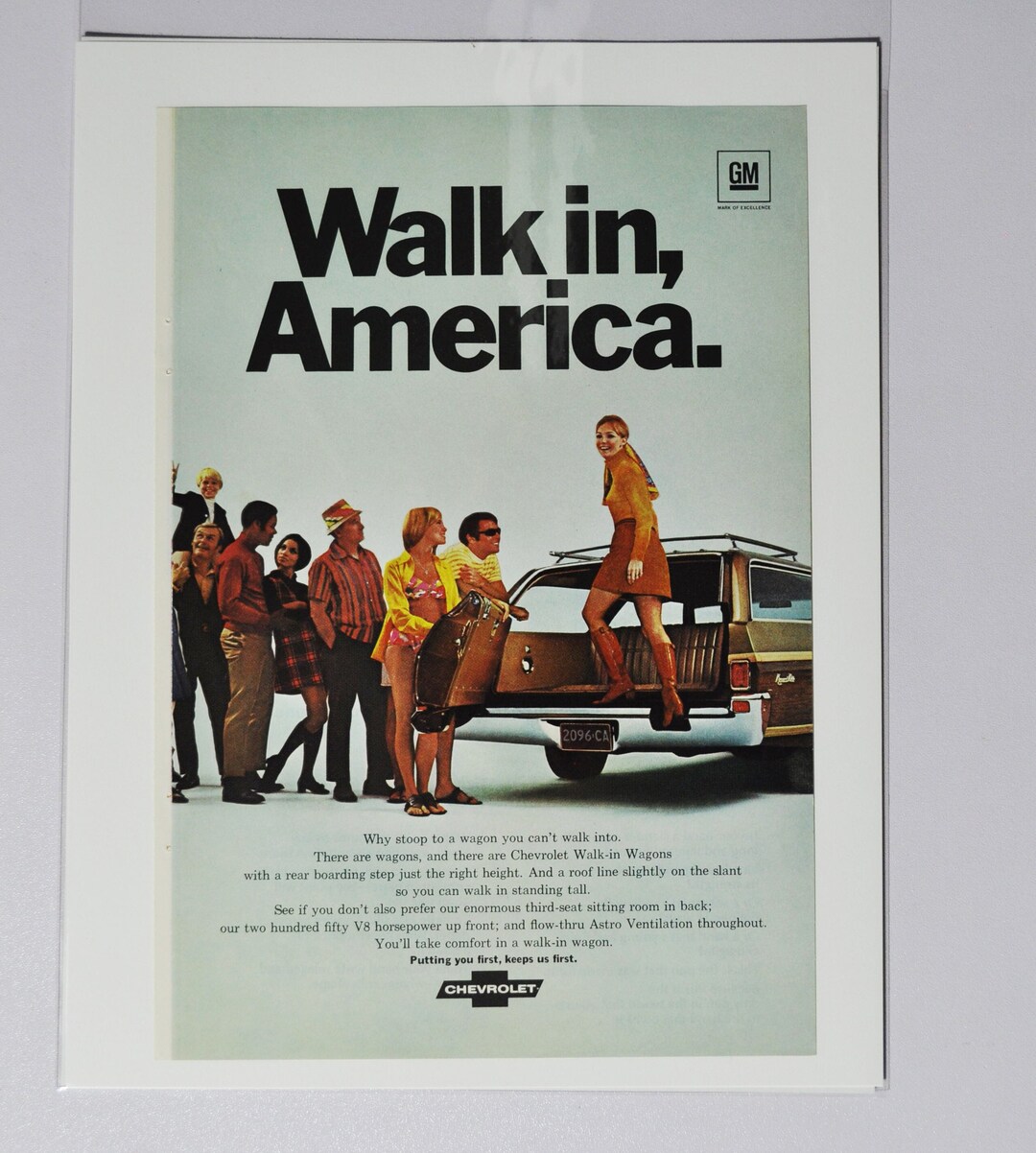 Car Ad Chevrolet Walk-in Wagon (general Motors Company Classic Old ...