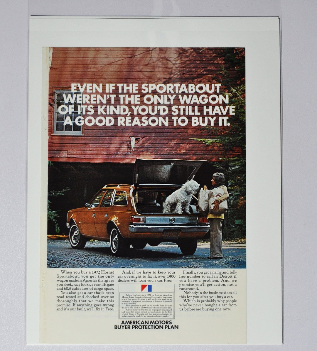 Car Ad 1972 AMC Hornet Sportabout (american Motors Company Classic Old ...