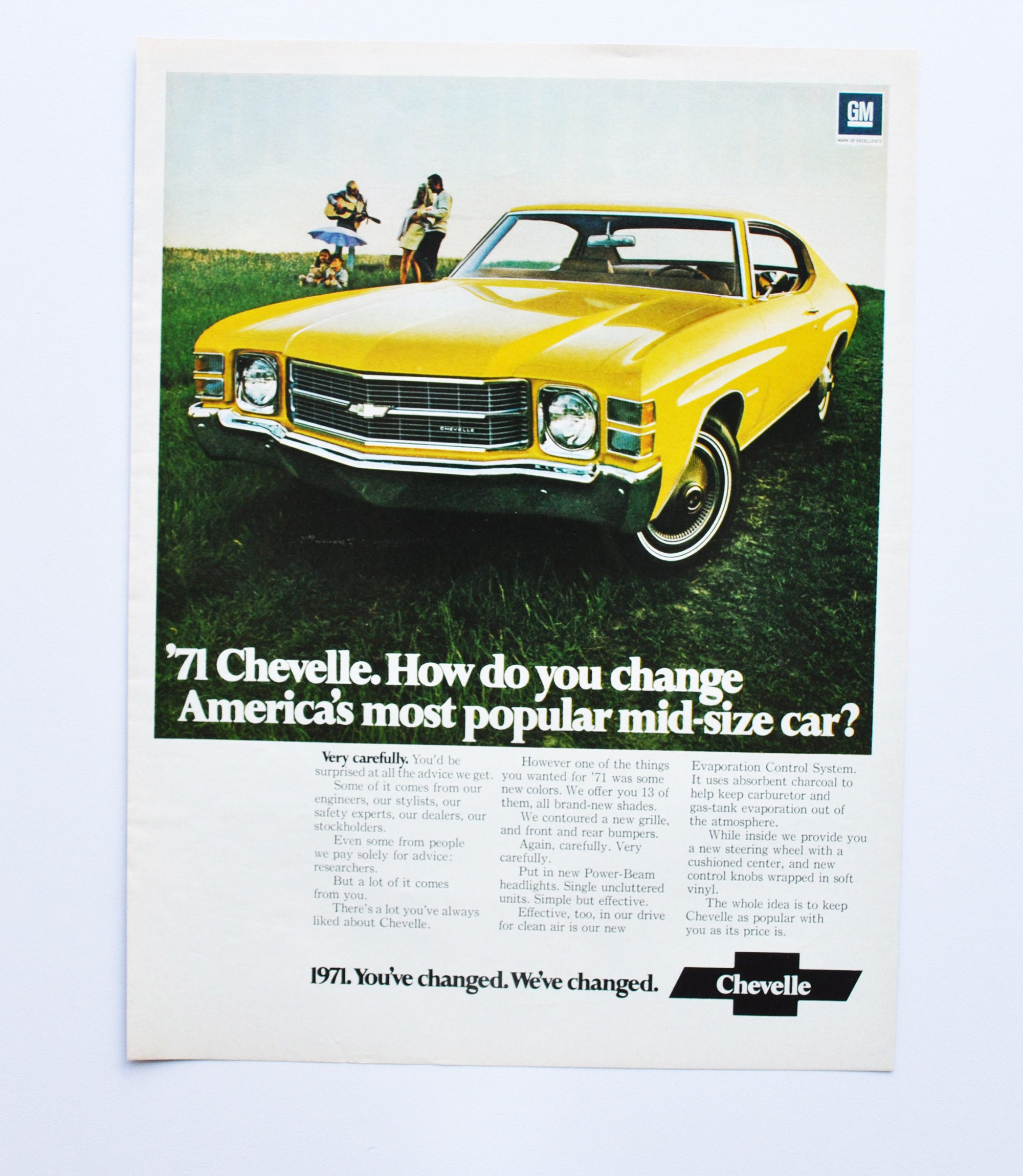 GM general motors company classic old photo advertisement parts print ...