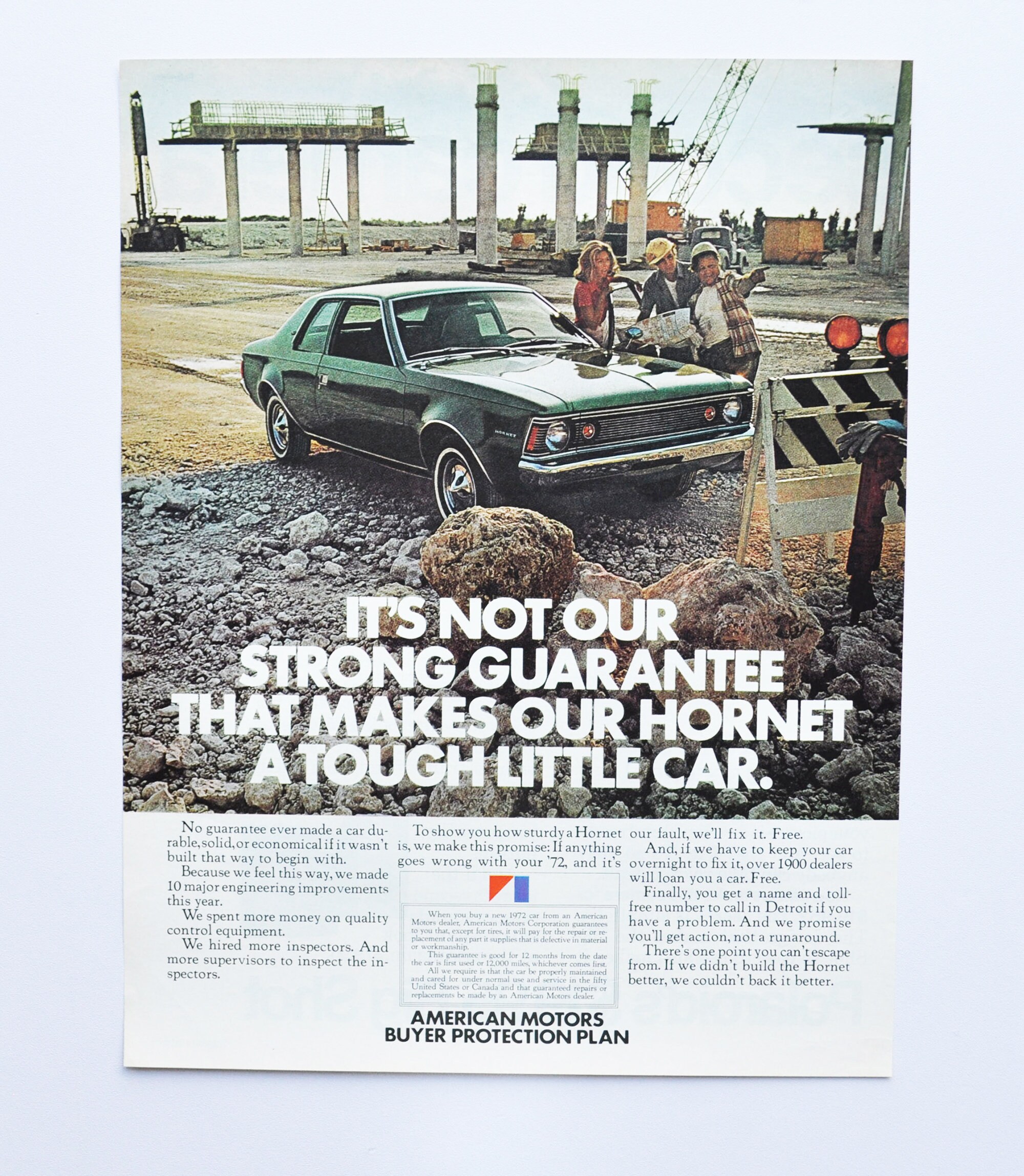 Advertisements Large Car Ad 1972 AMC Hornet american motors company ...