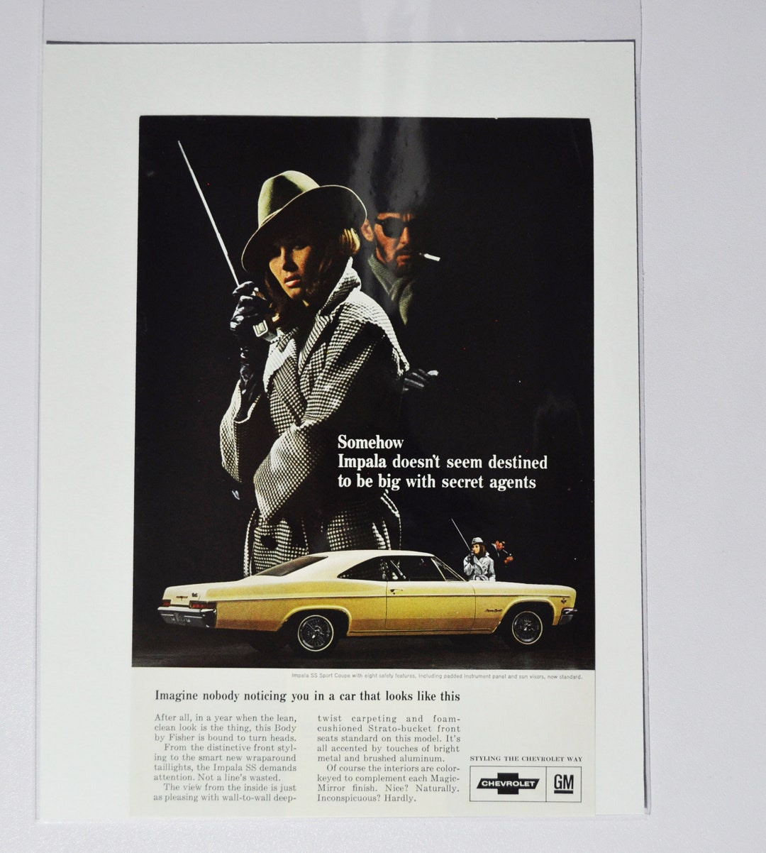 Car Ad Chevrolet Impala SS Sport Coupe (general Motors Company Classic ...
