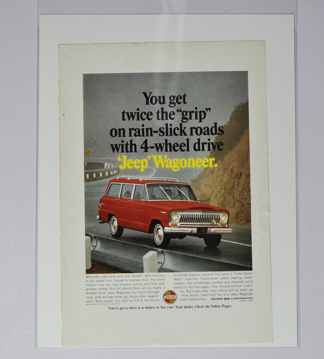 Car Ad Jeep Wagoneer (classic Old Photo Advertisement Brochure Retro ...