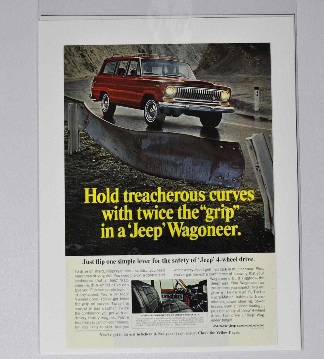 Car Ad Jeep Wagoneer (classic Old Photo Advertisement Brochure Retro ...