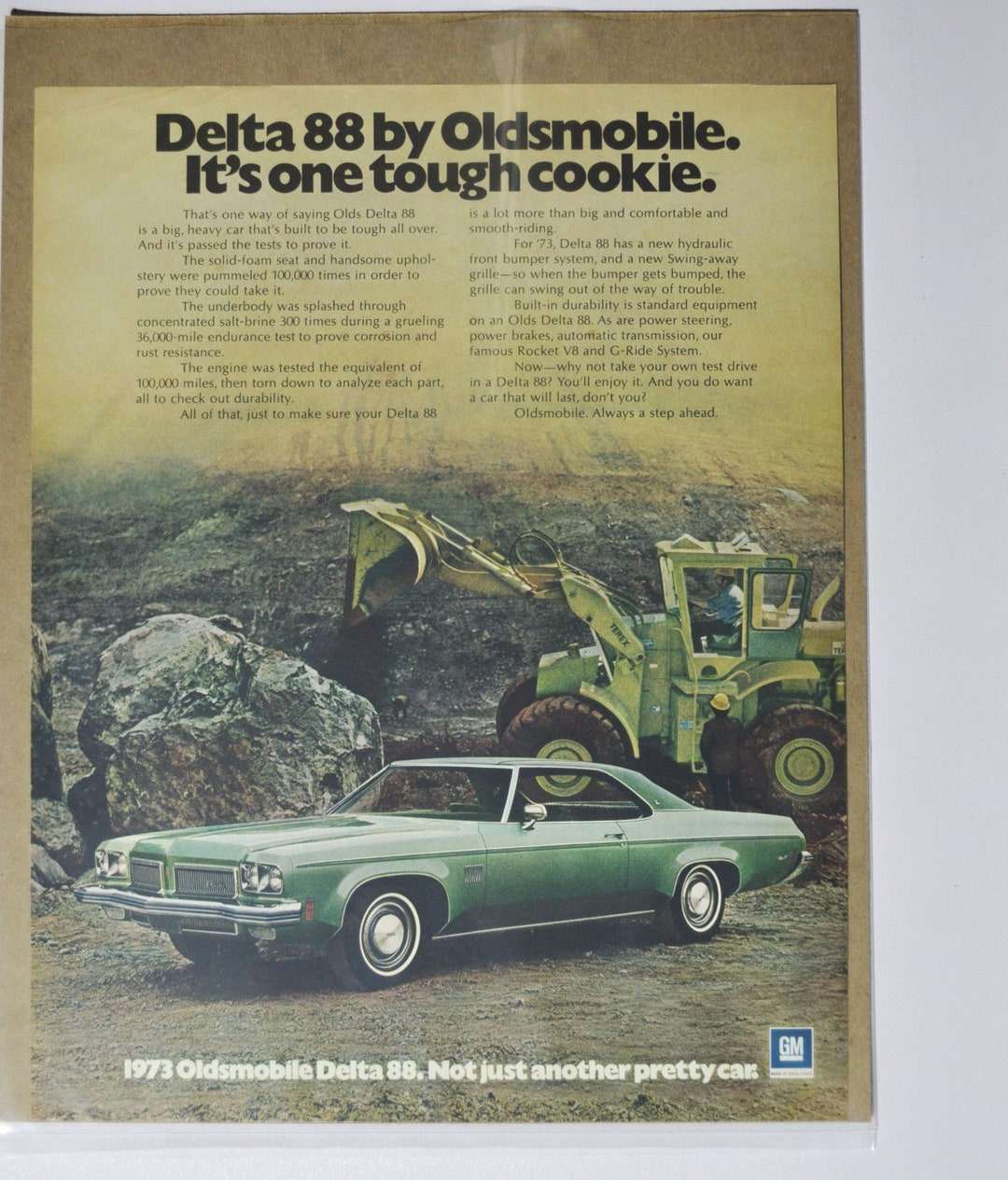 Large Car Ad 1973 Oldsmobile Delta 88 Eighty-eight (GM Company Classic ...