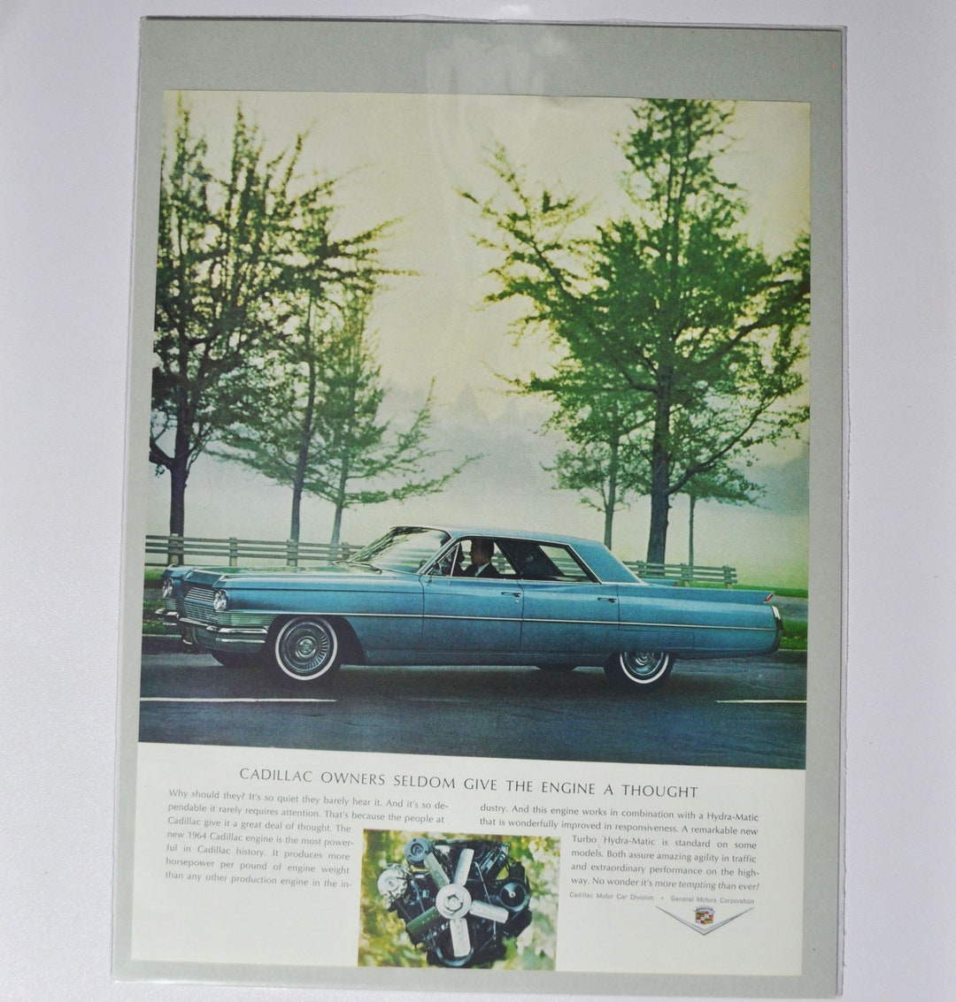 Large Car Ad 1964 Cadillac (motor Company Classic Old Photo ...