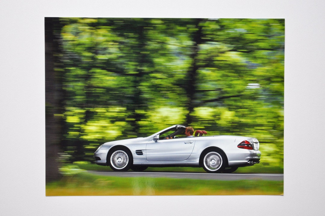 Large Photo 2001 Mercedes Benz SL 55 AMG (car Press Photograph Picture ...