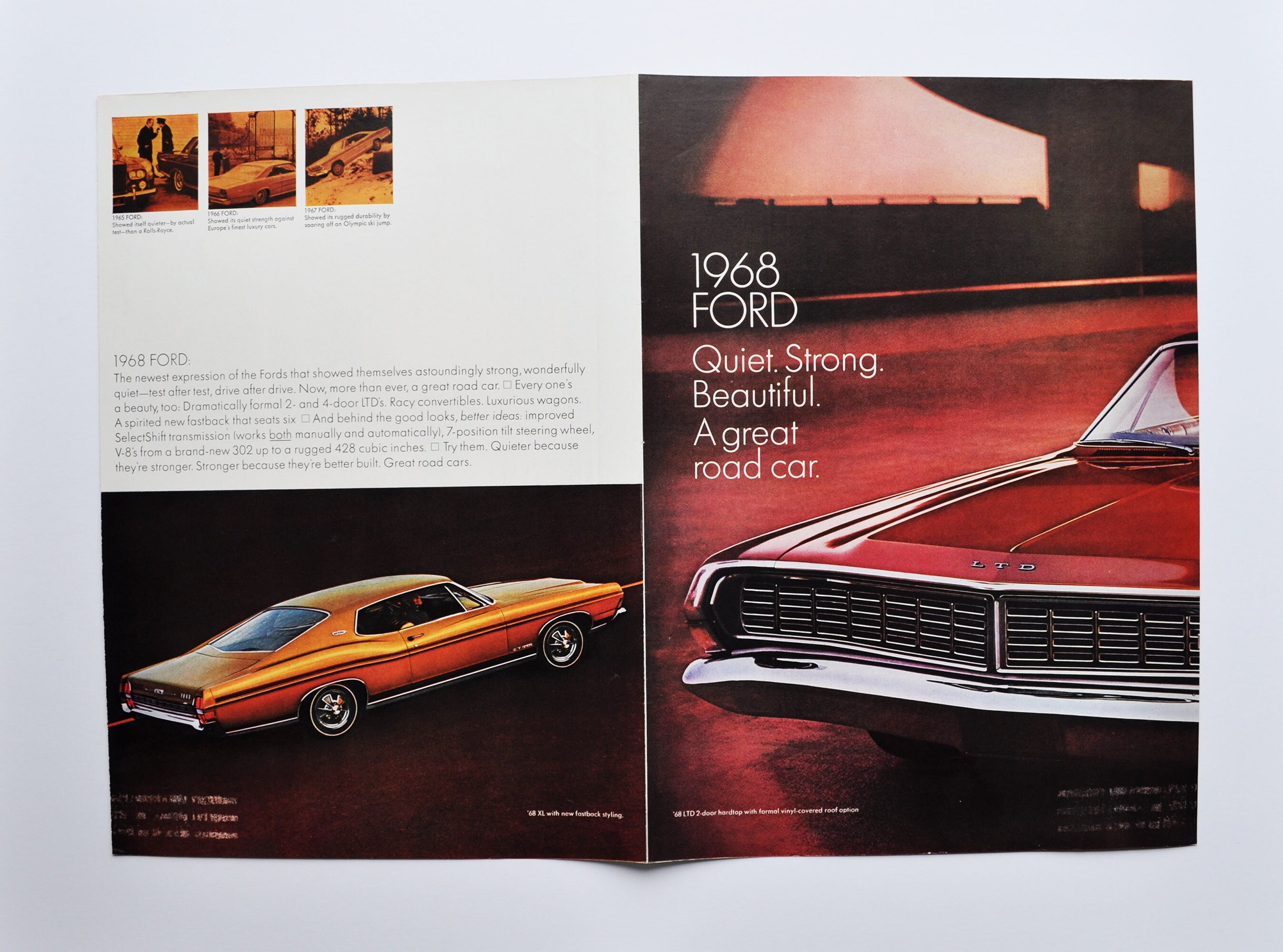 2-page Car Ad 1968 Ford LTD (motor Company Classic Old Photo Print ...
