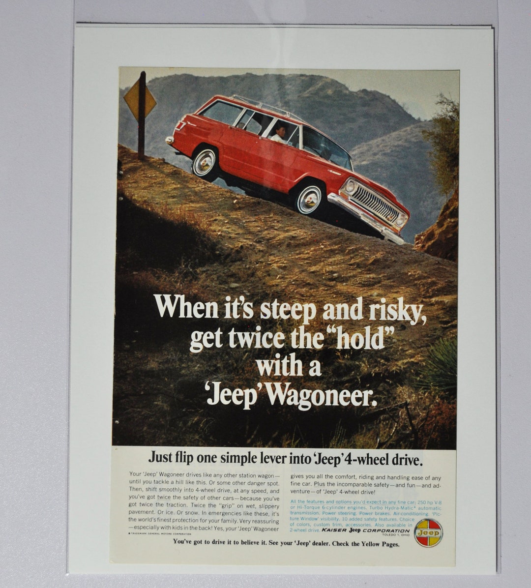 Car Ad Jeep Wagoneer (classic Old Photo Advertisement Brochure Retro ...