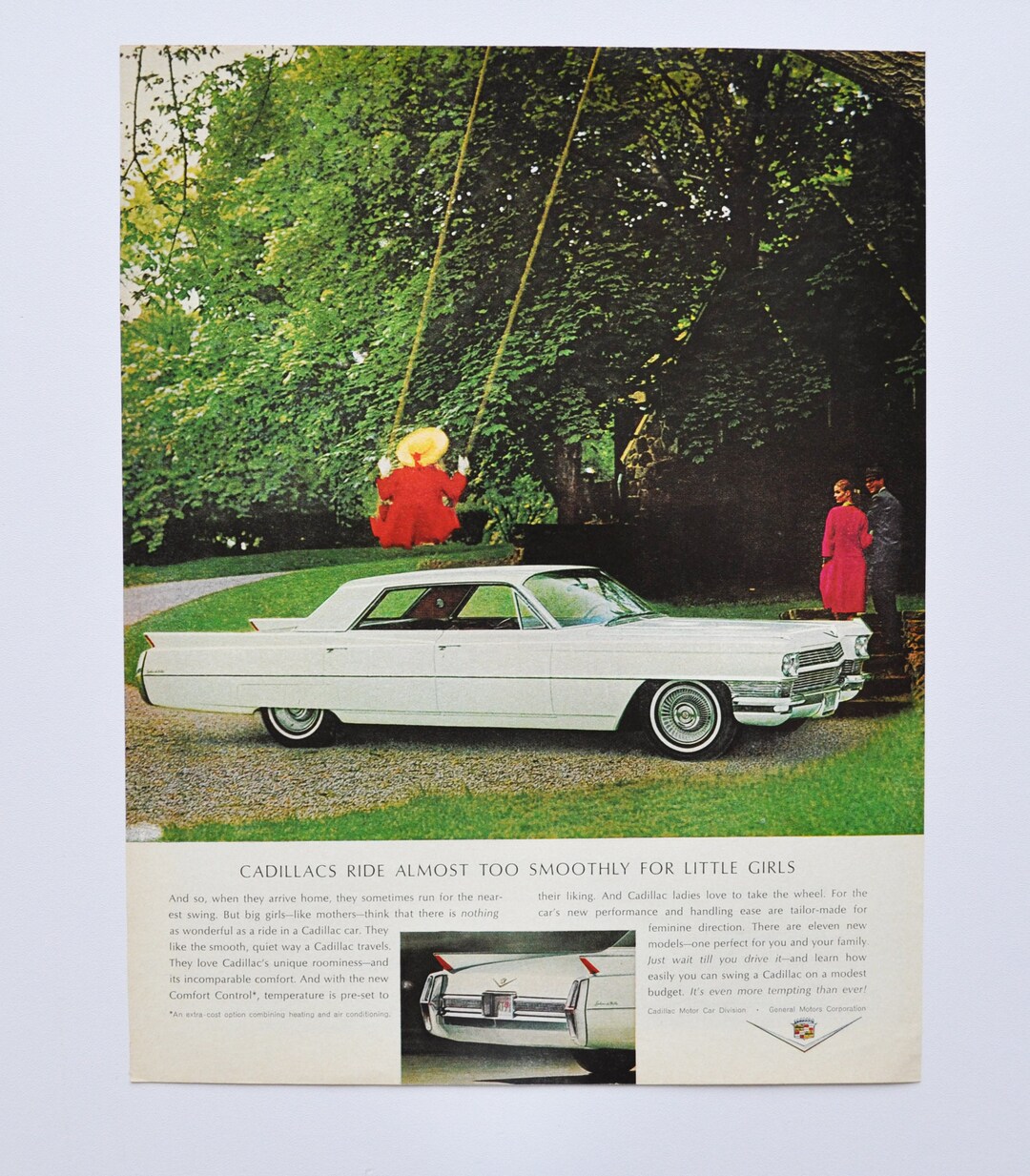 Large Car Ad 1964 Cadillac (motor Company Classic Old Photo ...