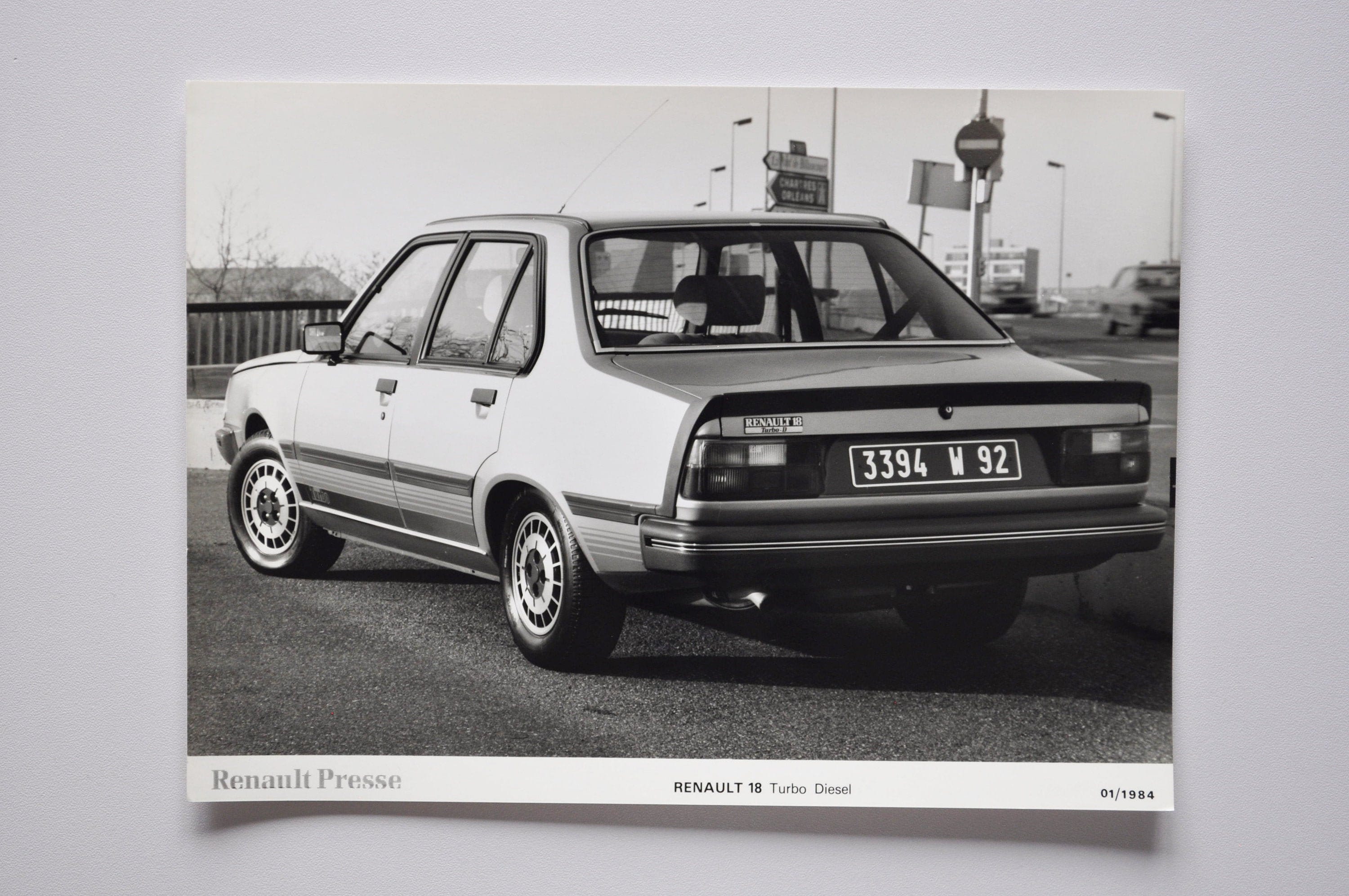 Large Photo 1984 Renault 18 Turbo Diesel car Press Photograph | Etsy