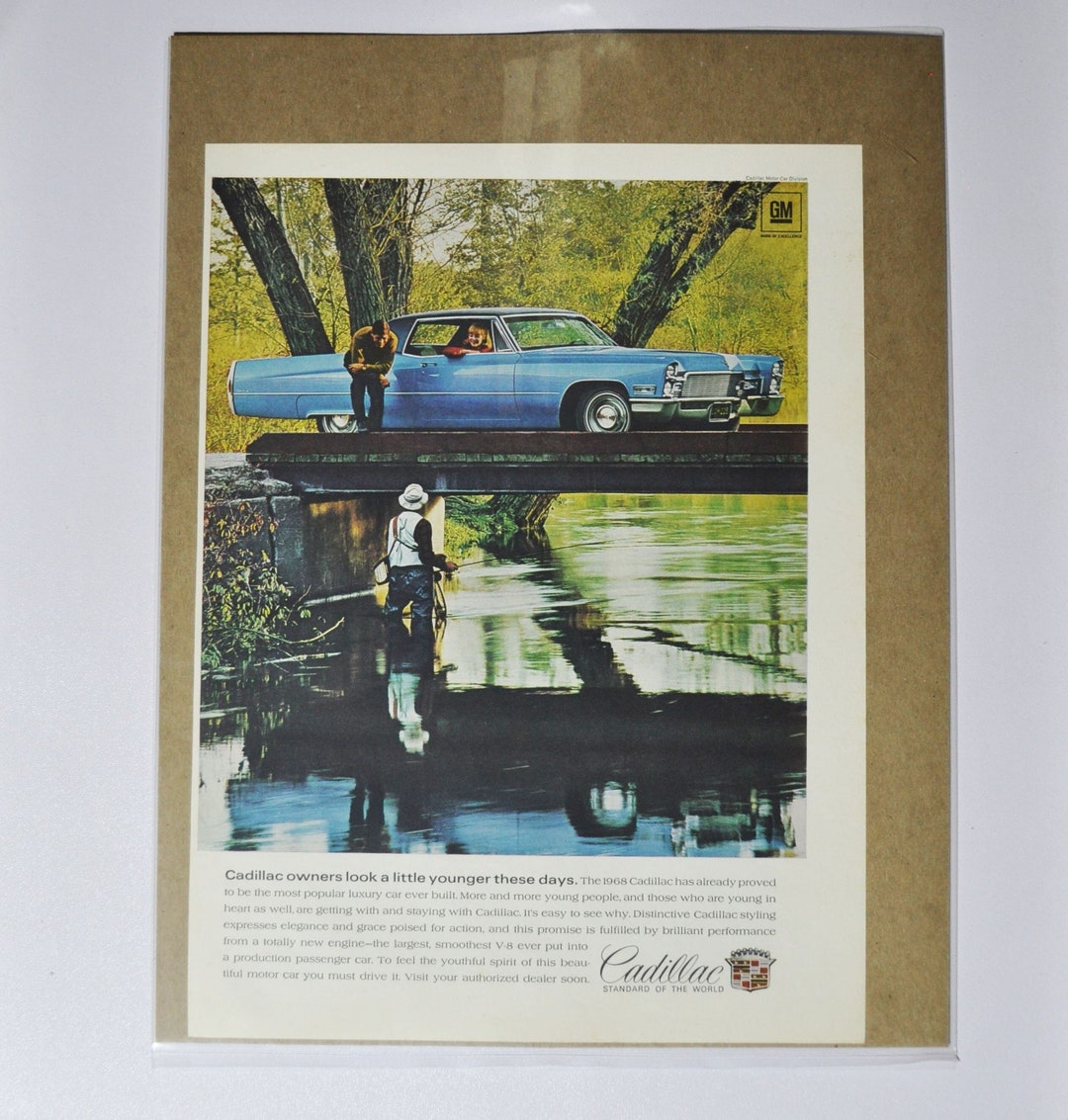 Large Car Ad 1968 Cadillac (motor Company Classic Old Photo ...