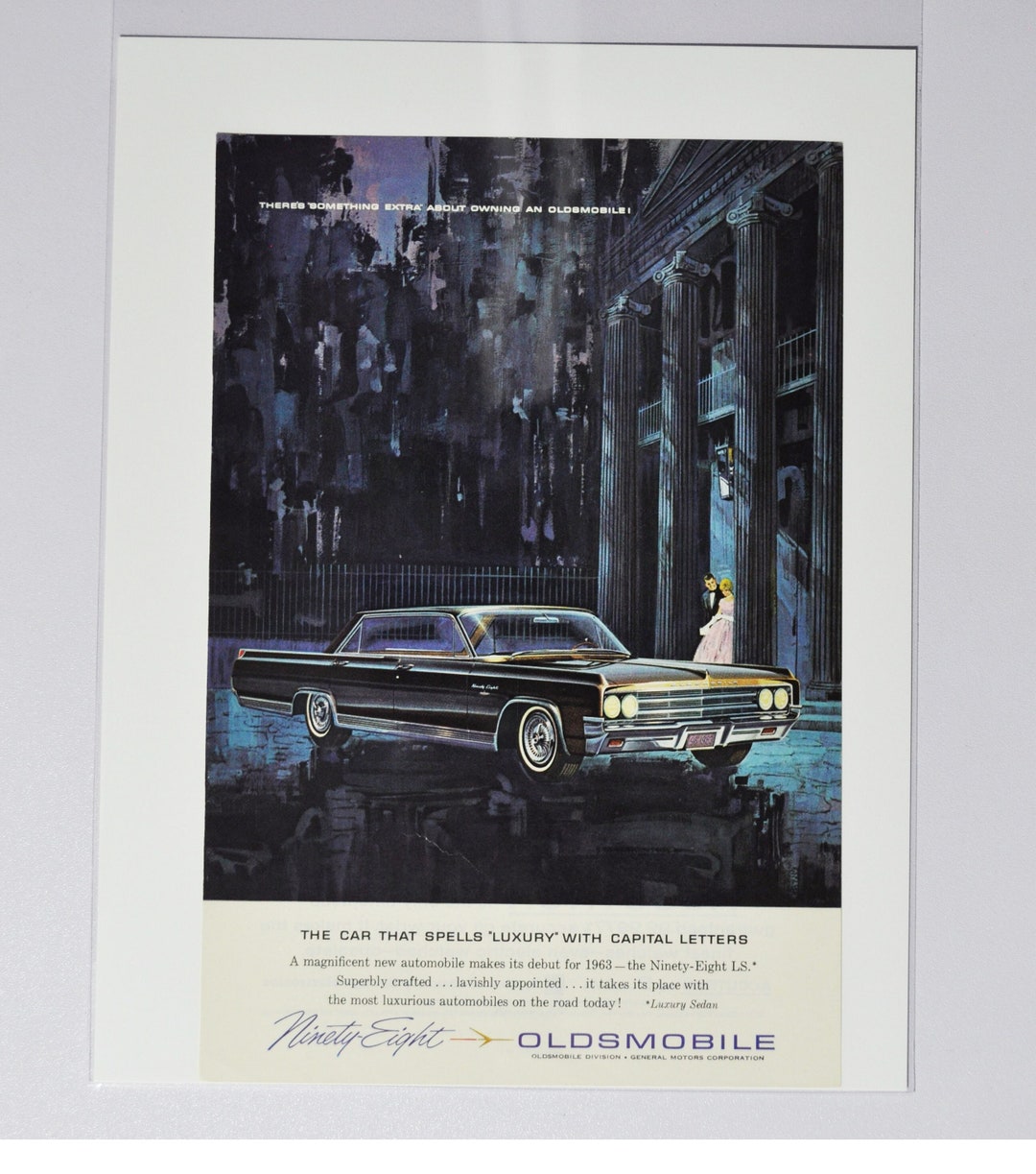 Car Ad 1963 Oldsmobile Ninety-eight 98 LS (general Motors Company ...