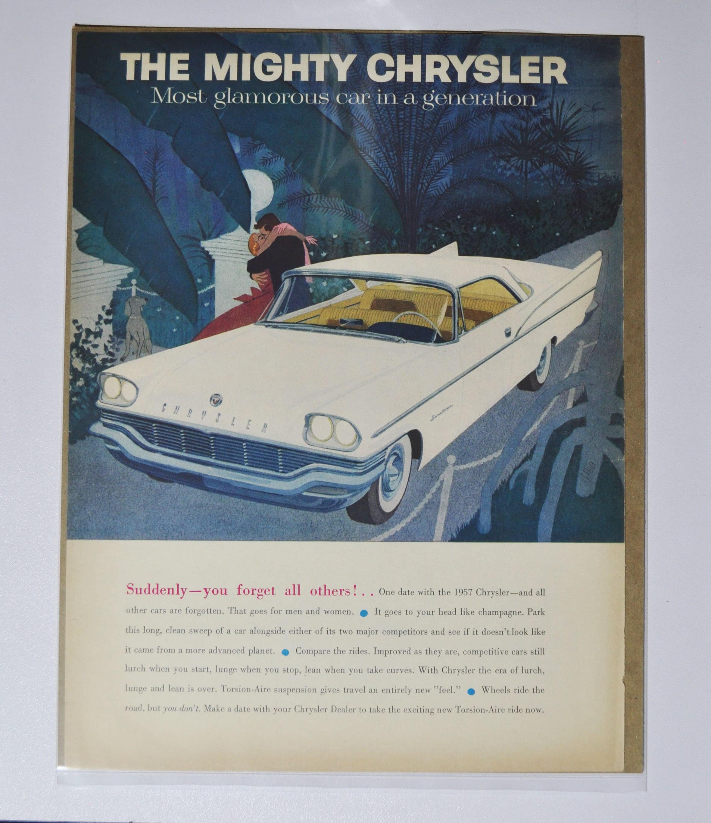 Large Car Ad 1957 Chrysler Saratoga 2-door Hardtop (motor Company ...