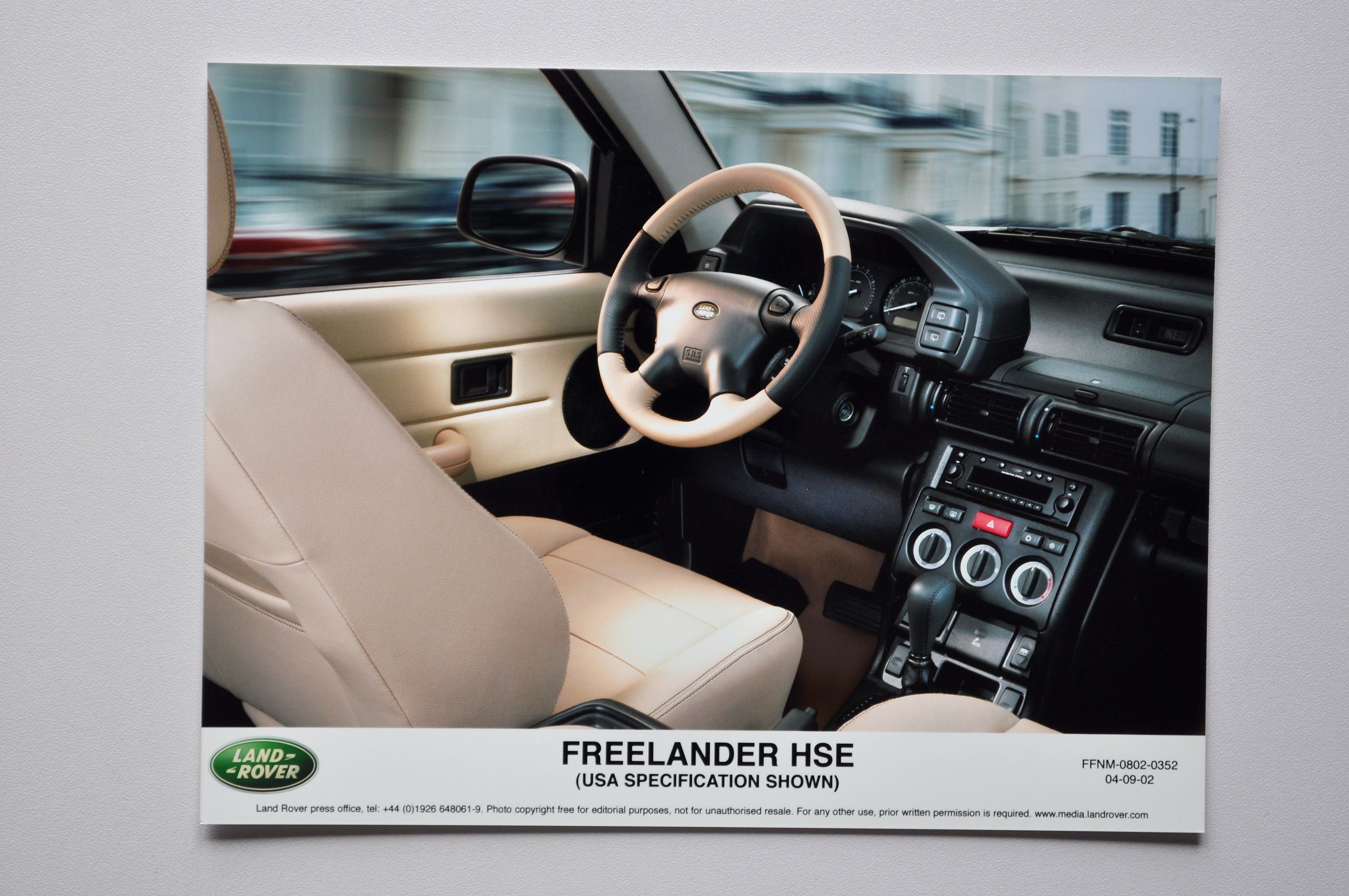 Foto 2002 Land Rover Freelander HSE Interior (fotografía de prensa de ...