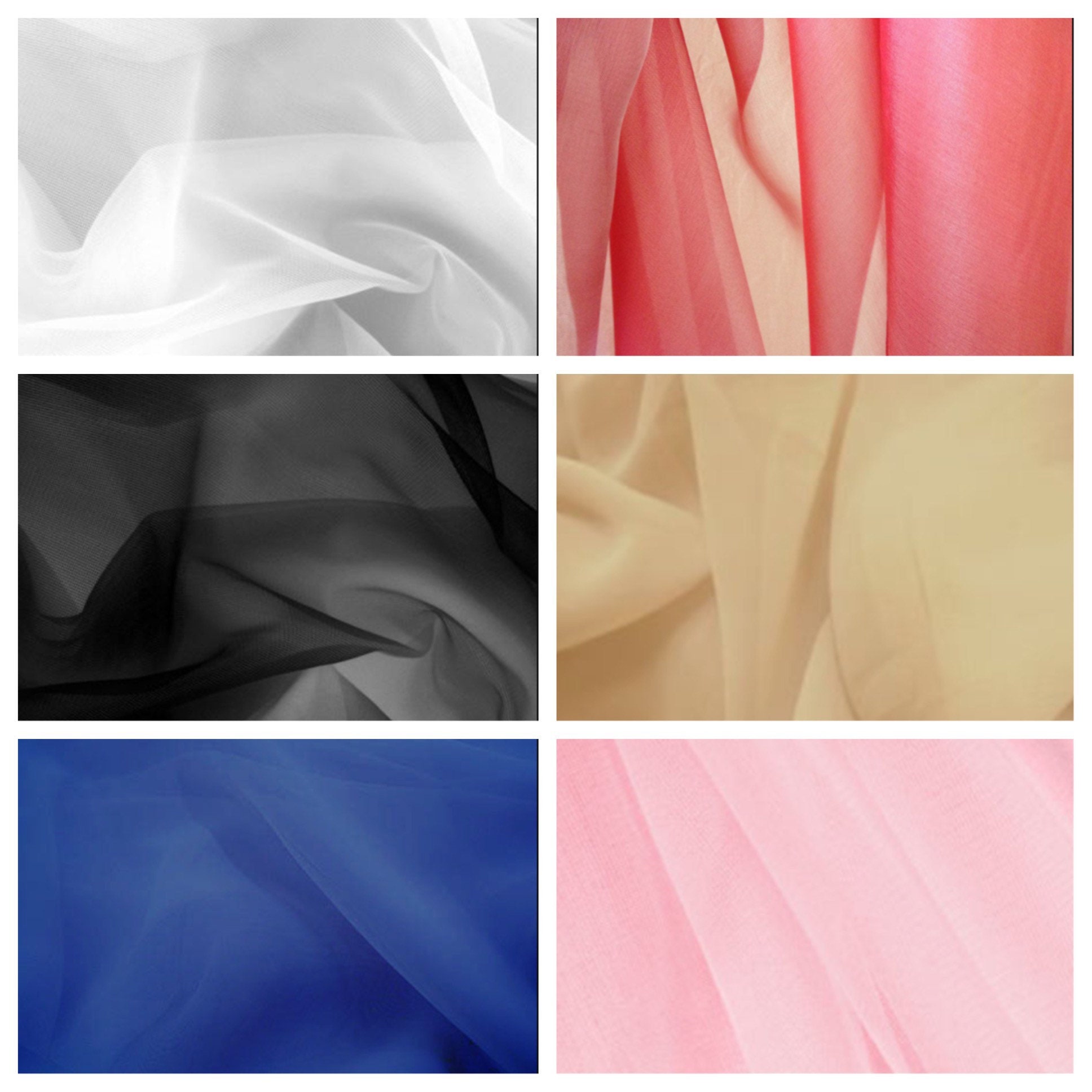 Many Colors/ Full Size Sheer Chiffon/ Cloak Halloween Costume Cape ...