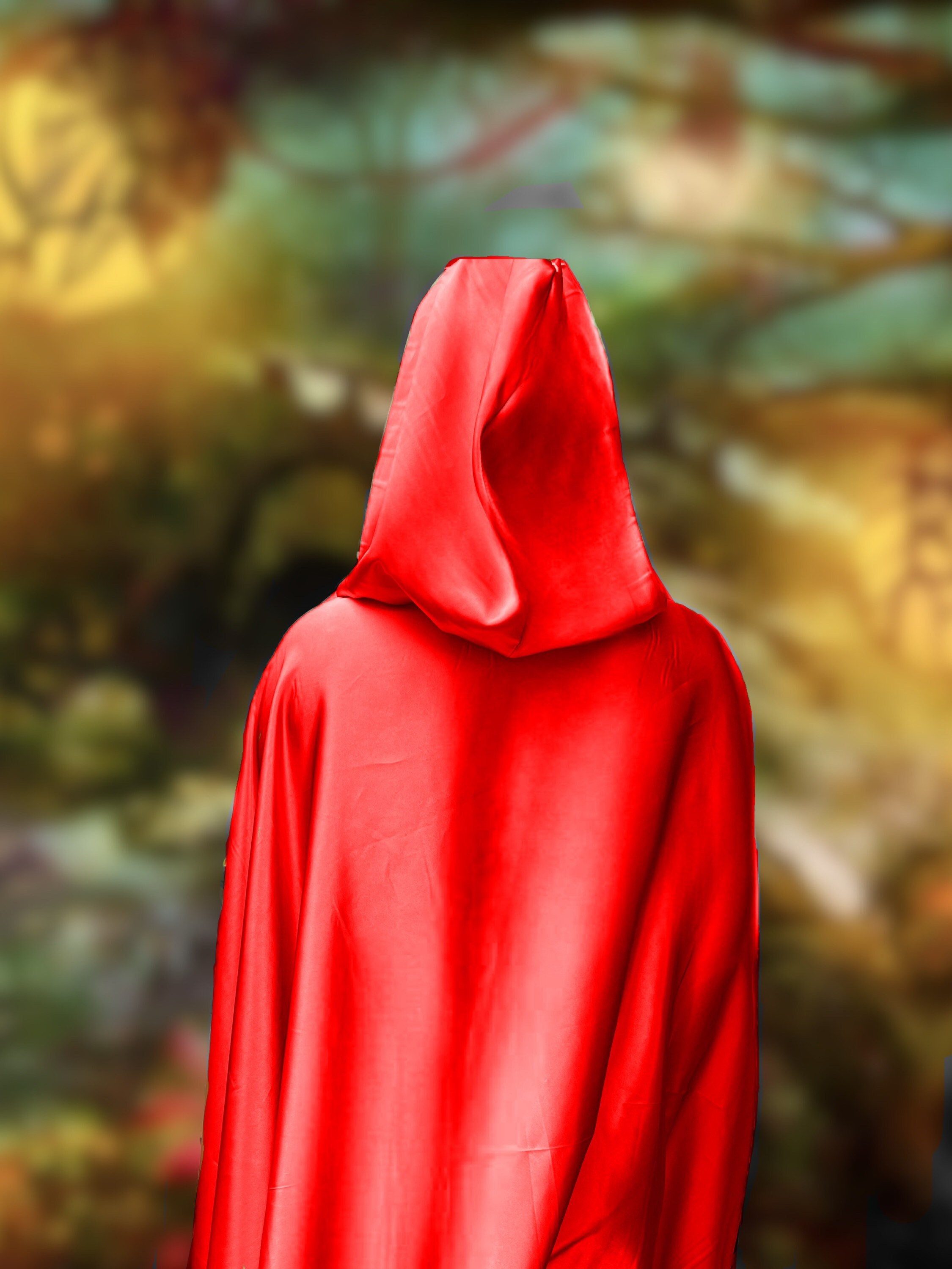 Many Colors/ Red, Beautiful Full Size Satin Cape With Hood/ Christmas ...