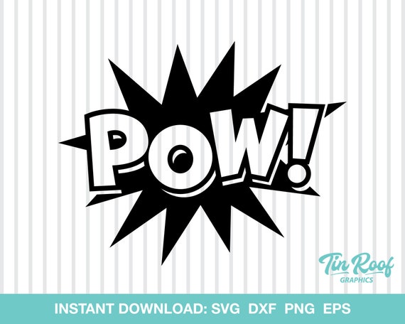 Pow SVG Comic Book Sound Cutting File | Etsy
