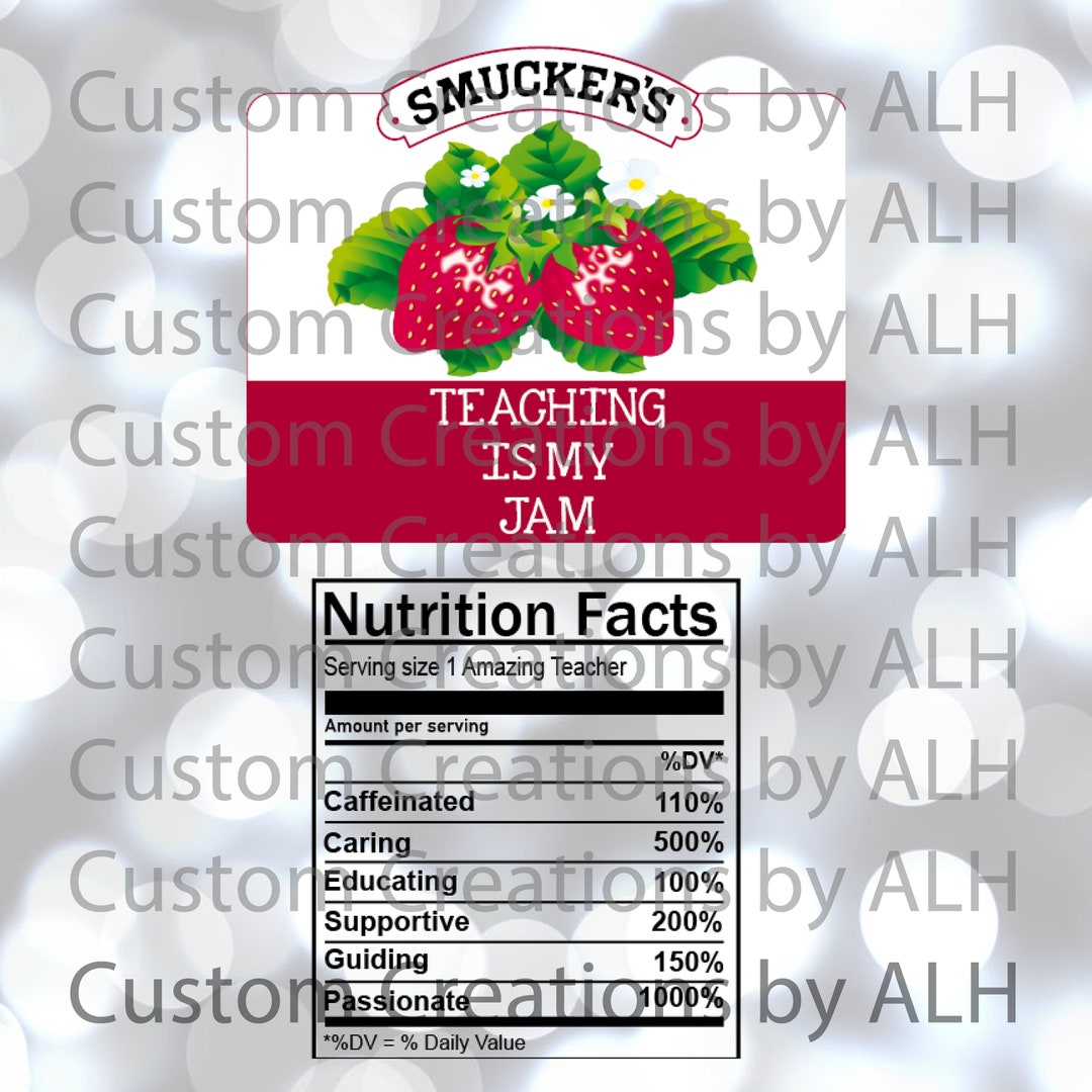 Teaching is My Jam Strawberry PDF JPG PNG - Etsy