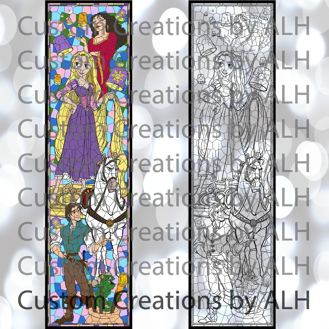 Tangled Stained Glass PDF PNG JPEG - Etsy