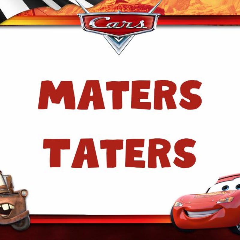 Lightning Mcqueen Name Labels - Etsy