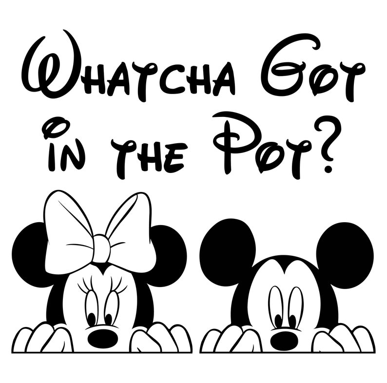 Whatcha Got in Pot Mickey Minnie Disney Instant Pot - Etsy