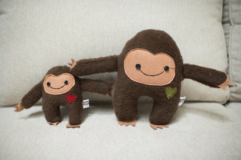 Mini Handmade Stuffed Bigfoot Sasquatch - Etsy
