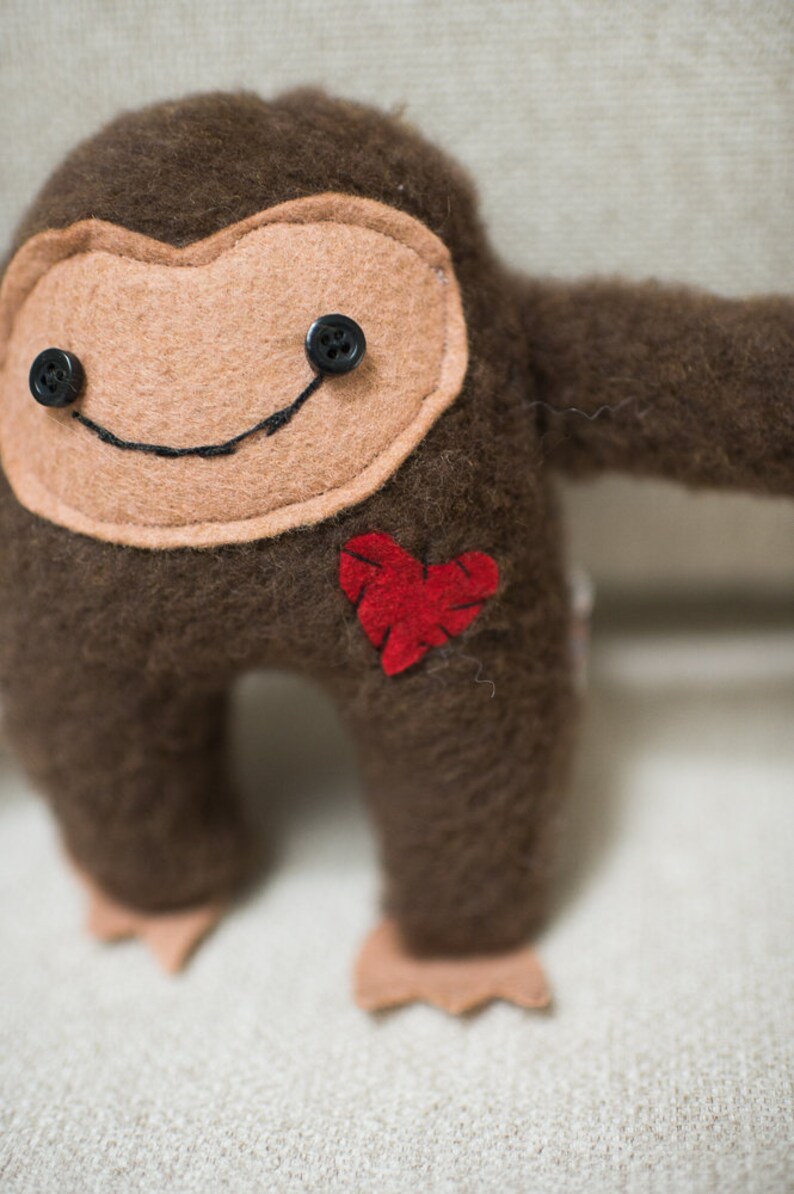 Mini Handmade Stuffed Bigfoot Sasquatch - Etsy