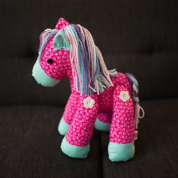 Stuffed Pony - Etsy