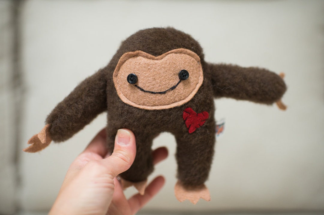 Mini Handmade Stuffed Bigfoot Sasquatch - Etsy