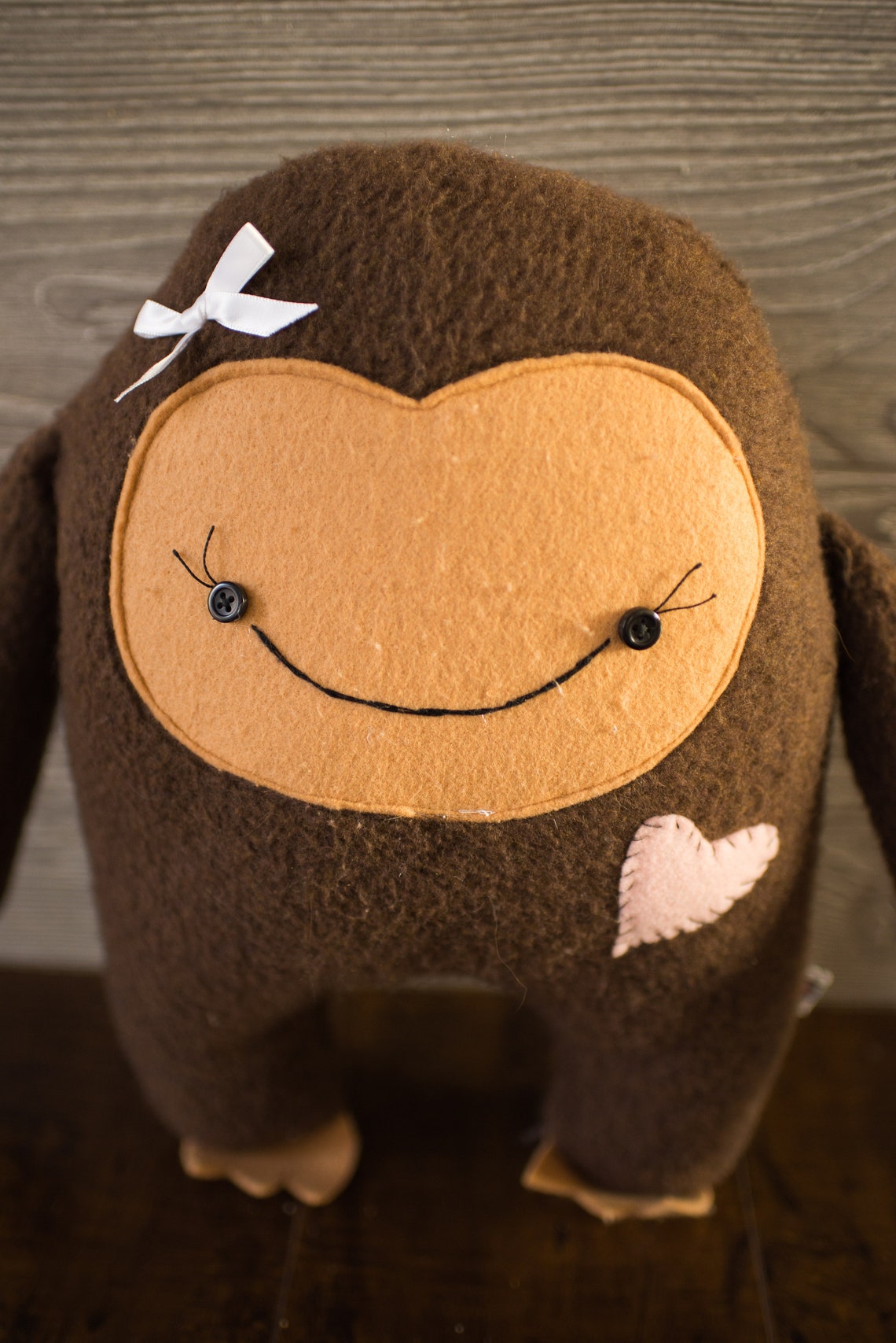 Large Handmade Stuffed Bigfoot Sasquatch - Etsy Sweden