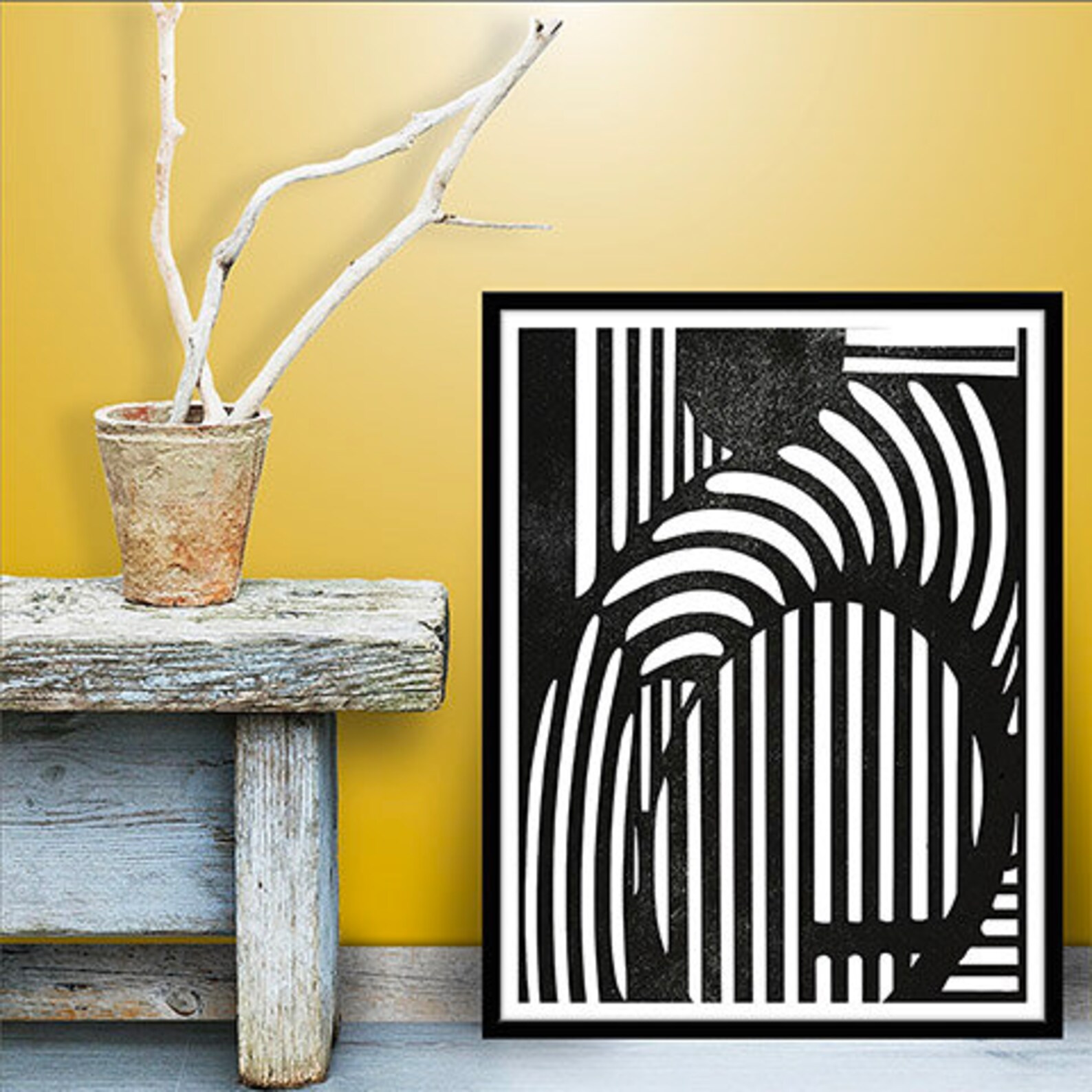 Portal ~ Large Poster Sized Format Linocut Digital Print for Immediate ...