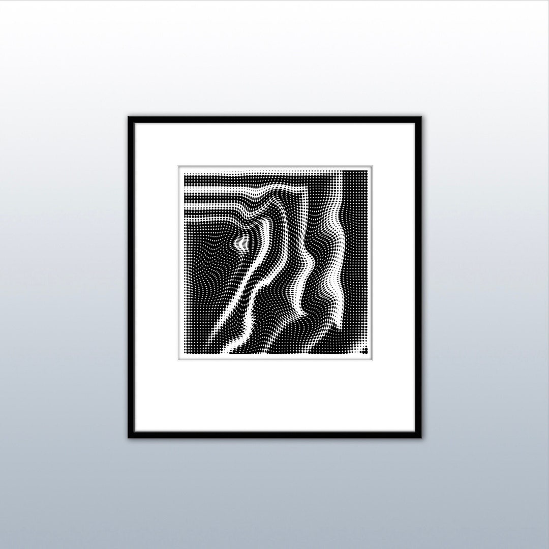 Hi Fidelity Op-art - Mid-century Modern Geometric Art. Print and ...