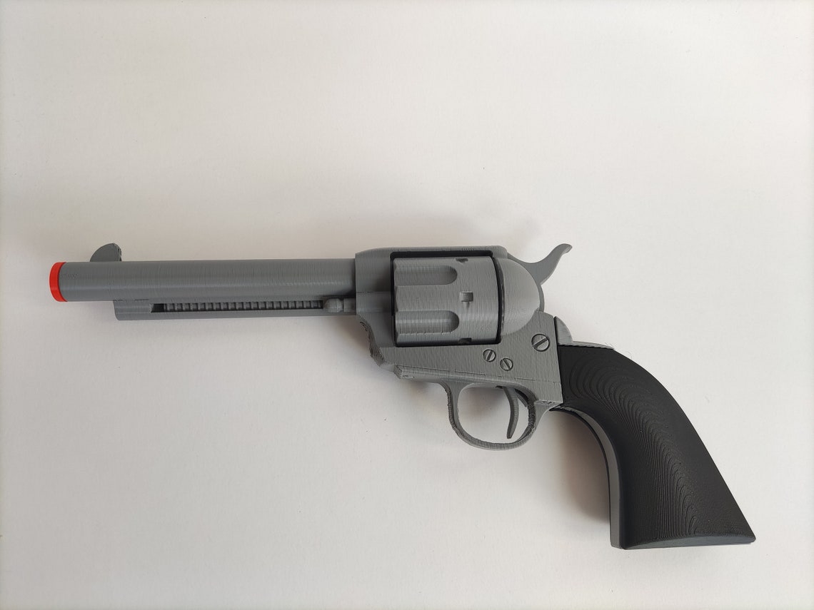 3D Printed 1873 Single-action Cattleman Toy Revolver - Etsy