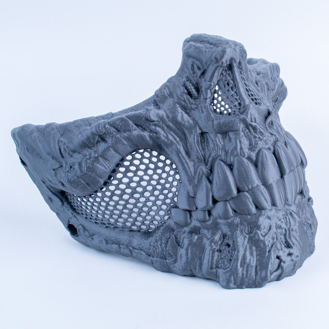 3D Printed Rotten Skull Mask - Etsy
