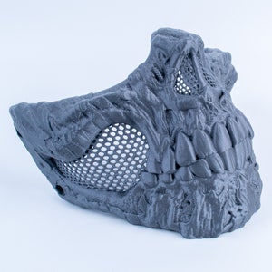 3D Printed Rotten Skull Mask - Etsy